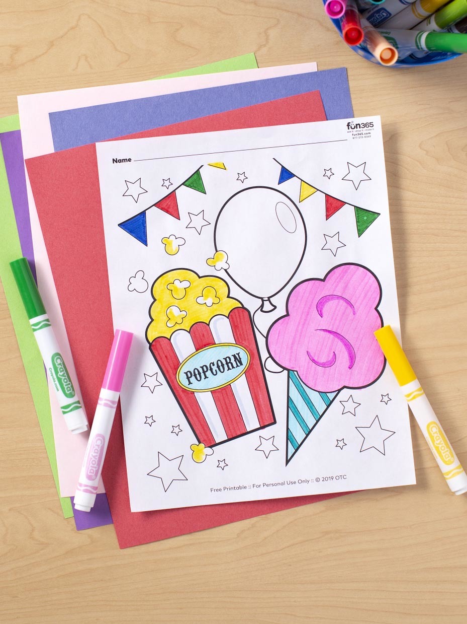 Free Printable Carnival Coloring Pages